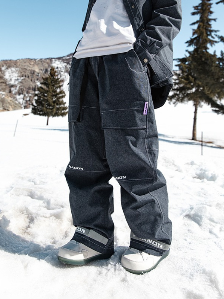 Baggy Ski Pants for Men | Jeans Ski Pants | Snowears